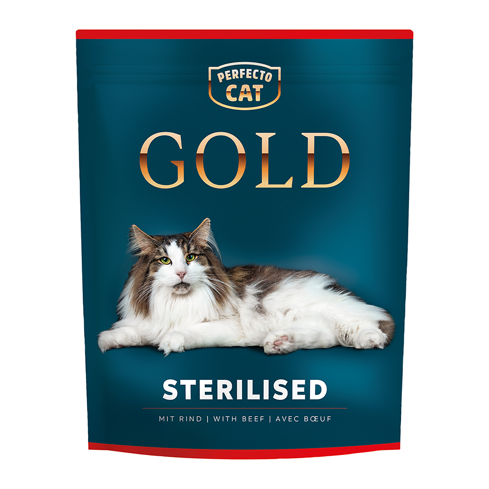 Perfecto Cat Gold No.1 Sterilised mit Rind | Trockenfutter ...