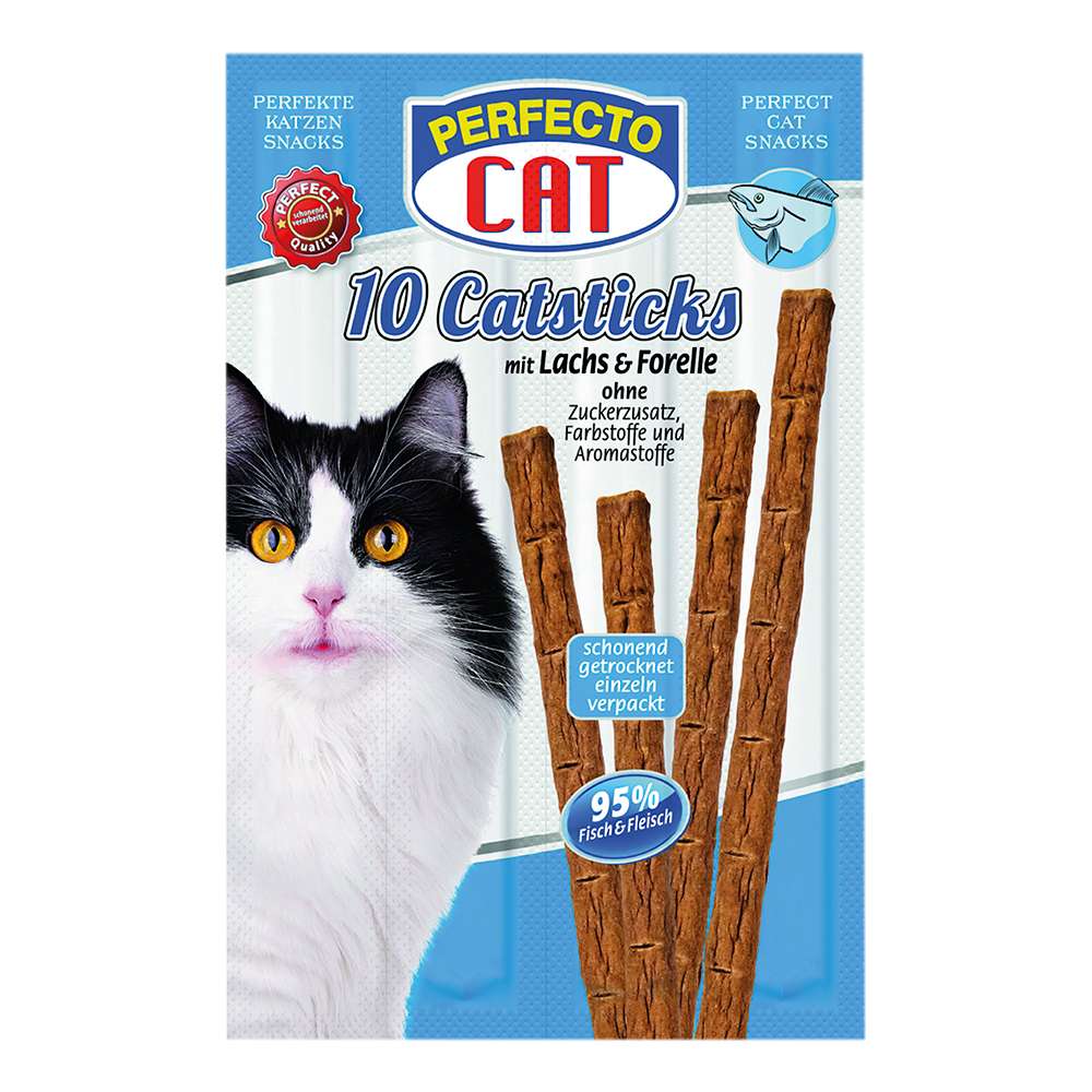 Perfecto Cat Katzensticks Lachs & Forelle | Snacks | Katzenfutter ...