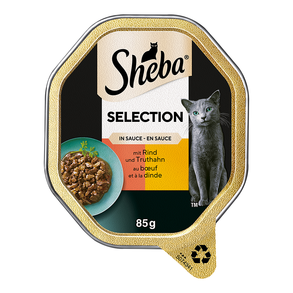 Sheba Selection in Sauce mit Rind und Truthahn | Nassfutter ...