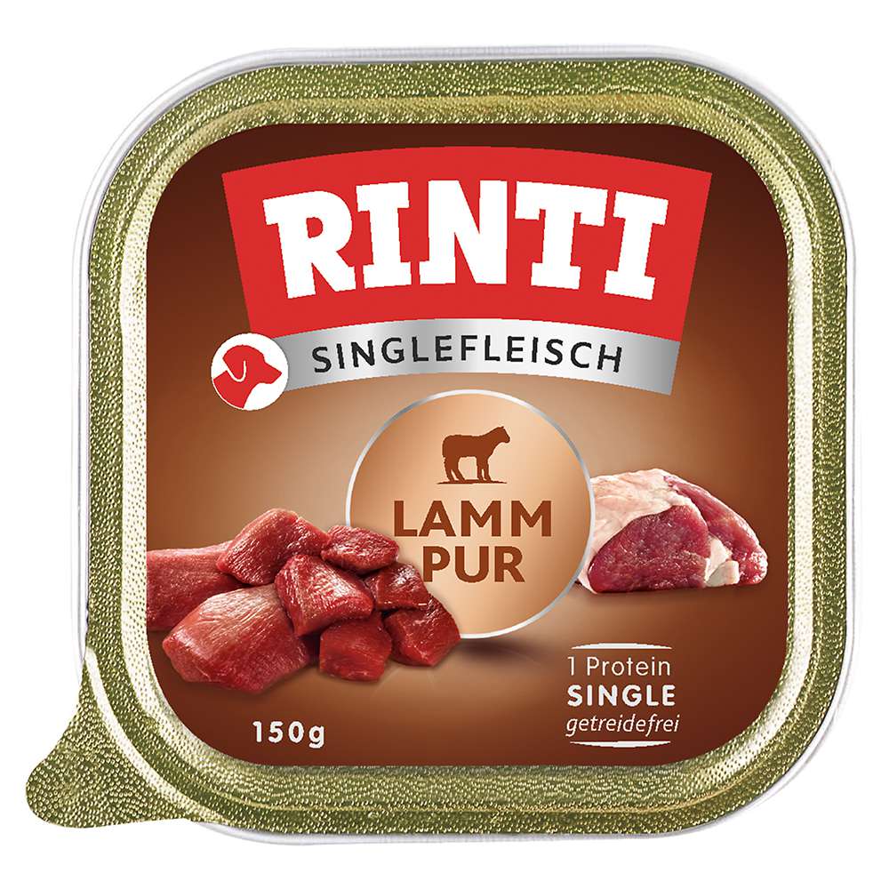 Rinti Singlefleisch Lamm Pur | Nassfutter | Hundefutter | Hund ...